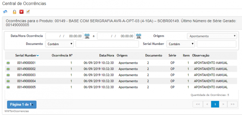 Serial Number - Wiki - Centrium Sistemas