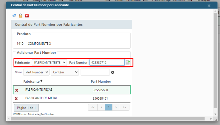PART NUMBER (Cadastro de Produto) - Wiki - Centrium Sistemas