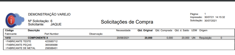 PART NUMBER (Cadastro de Produto) - Wiki - Centrium Sistemas